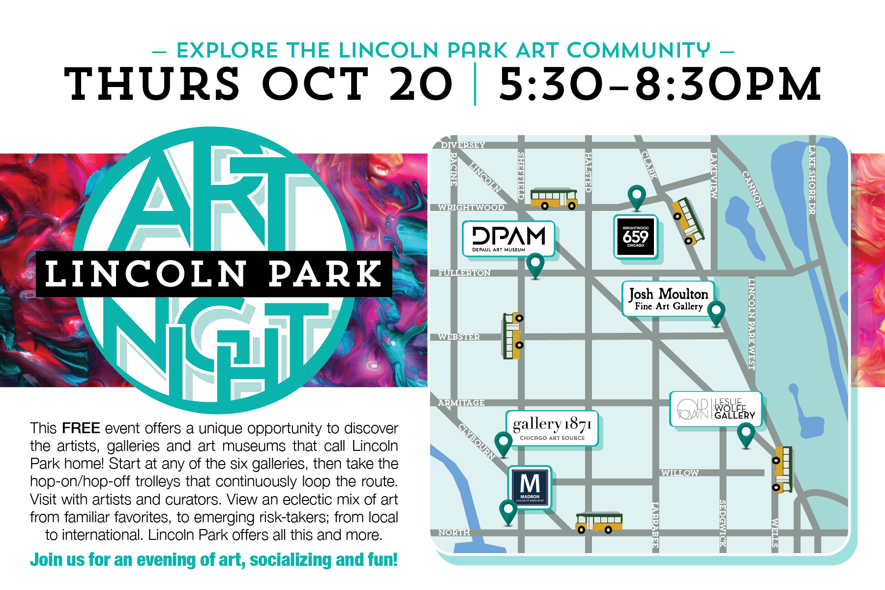 Old Town Triangle Association » Lincoln Park Art Night